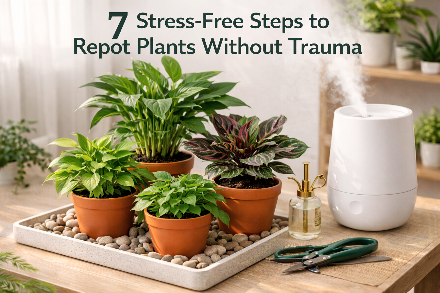 7 Stress-Free Repotting Steps to Repot Plants Without Trauma